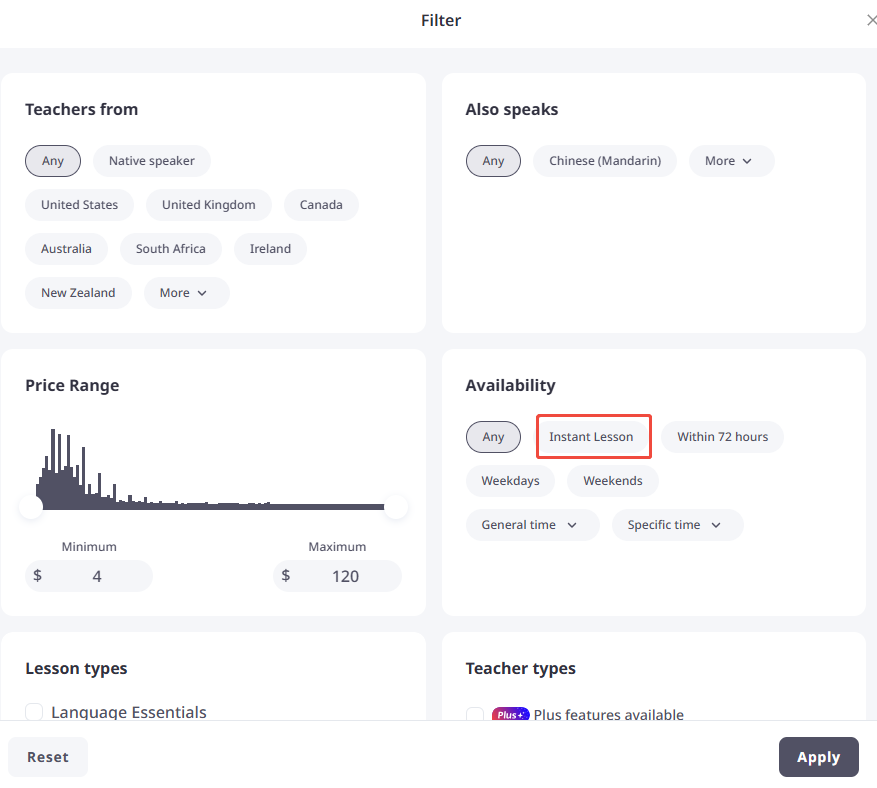 How to use instant lesson to have a lesson now? – italki Help and Support